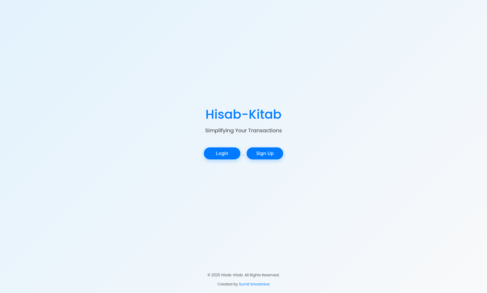 Project - Hisab-Kitab